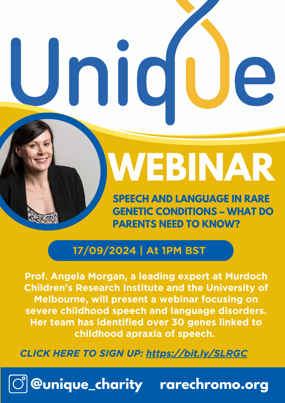 Sign up for a Unique Speech and Language webinar! - Unique